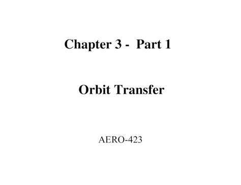 Pdf Chapter 3 Part 1 Orbit Transfer Dokumentips