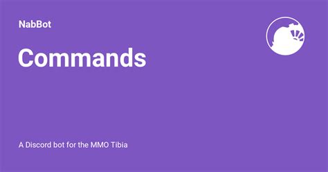 Commands Nabbot