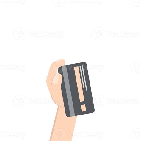 Hand Holding Credit Card Pay Bill 11841778 Png