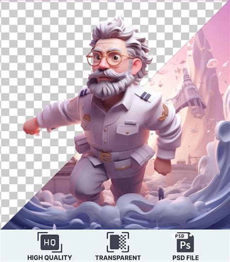 Premium Psd Psd Picture 3d Sailor Cartoon Navigating The Sea