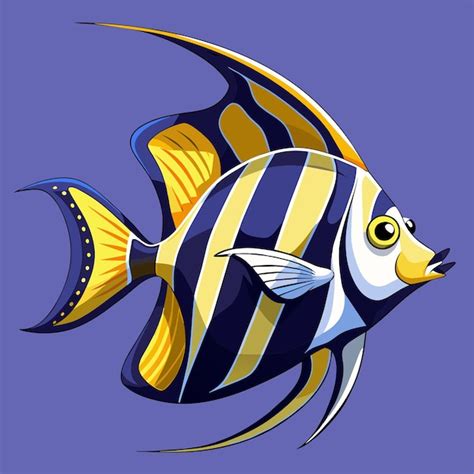 Um Peixe Que Tem A Palavra Peixe Nele Vetor Premium