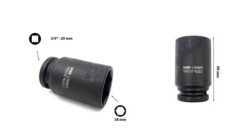 Ceta Form 38 mm Havalı Derin Lokma Anahtar C74-H38 | CETA FORM | 3/4 ...
