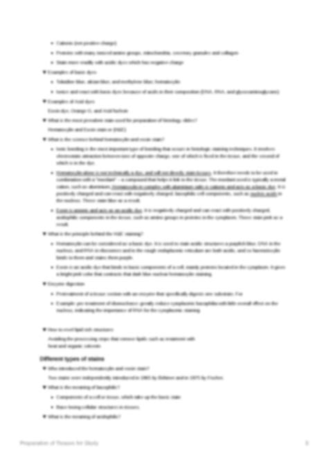 Solution Tissue Preparation For Histological Study 2022 Studypool