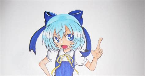チルノ チルノの線画を塗ってみた きゃぉりのイラスト Pixiv