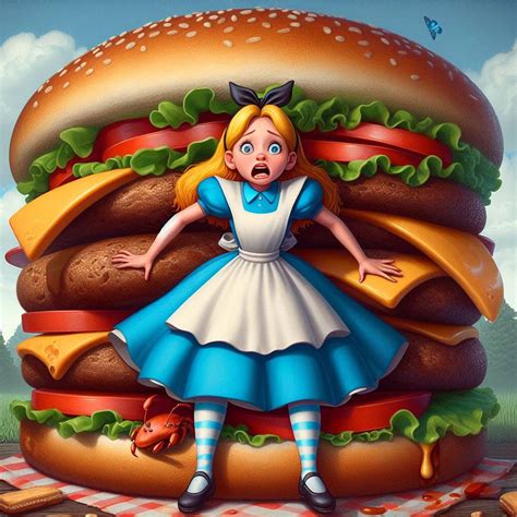 Alice Liddell Burger Ai Generated By Joshuaecw21985 On Deviantart
