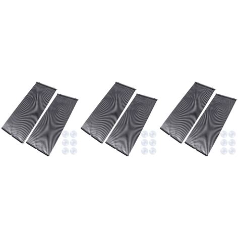 6 Sets Removable Window Tint Retractable Sun Shade Car Privacy Screen