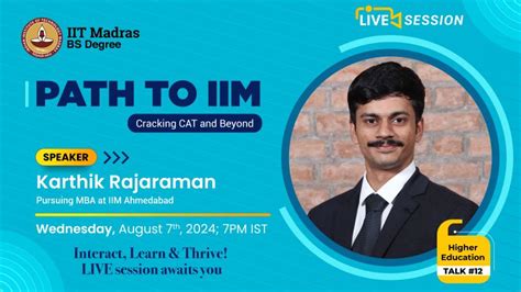 Cat Iimahmedabad Mba Highereducation Careergoals Aspirants Successstory Onlinesession