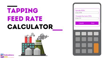 Tapping Feed Rate Calculator Online
