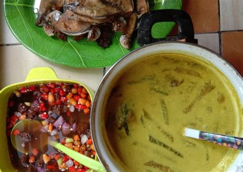 Resep Cacapan Asam Iwak Karing Sapat Gangan Keladi Khas Banjar Oleh