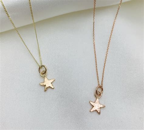 9ct Gold My Wee Star Necklace By Rebecca Jewellery Handmade Jewellery