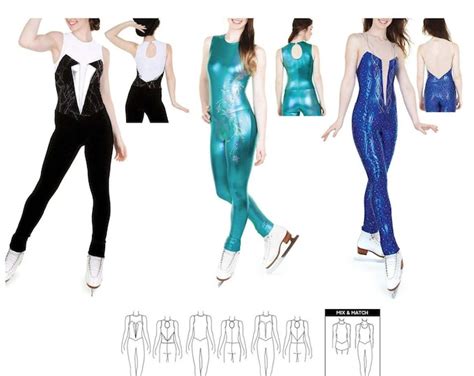 Jalie Long Sleeveless Unitard Sewing Pattern 3239 In 22 Sizes Women