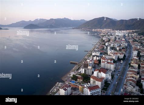 View Over Resort Town Of Marmaris Turkey Stock Photo Alamy