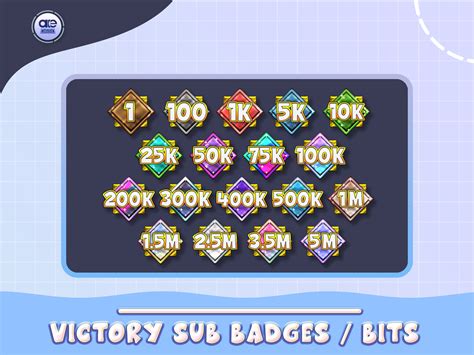 Artstation 18 Bits Badges For Twitch Subscribe Badges Cheer Badges Numbers Bits Badges