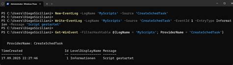 Ereignisse In Das Eventlog Schreiben Mit Powershell Windowspro