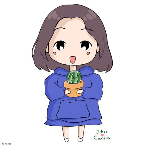 Jihyo And Her Cactus Rtwice
