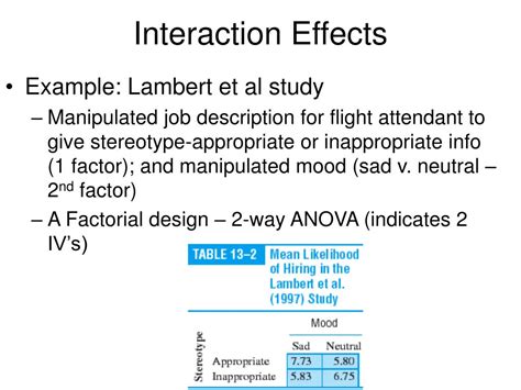 ppt ch 10 basic logic of factorial designs and interaction effects