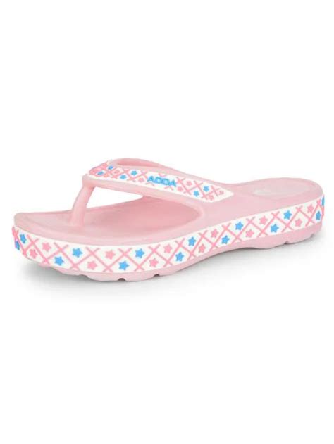 Buy Adda Tm Queen 2 Women Pink Geometric Thong Flip Flop Online At Best