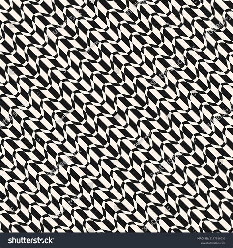 Black White Abstract Vector Geometric Seamless Stock Vector Royalty