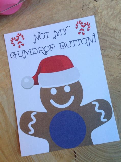 Gingerbread Man Not My Gumdrop Buttons Holiday Christmas Etsy