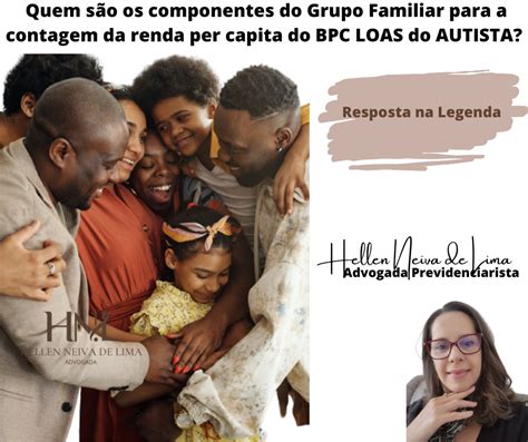 Quem são os componentes do grupo familiar do AUTISTA para o BPC LOAS