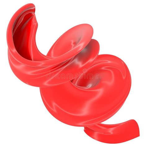 Tela Ondulada En Un Fondo Blanco Representaci?n 3d Stock de ilustración ...