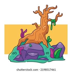 Dead Tree Isolated Cartoon Object Illustration Stock Vector Royalty Free 2198517461 Shutterstock