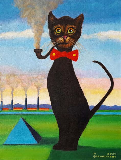 The King Of Factories Acrylic Painting By Nikola Golubovski