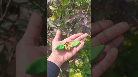 How To Make Beautiful Flower Using Clay Youtubeshort Art Ld Art