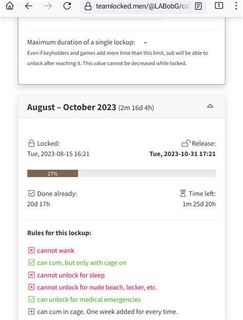 Locktober Is Locked Down Rchastity
