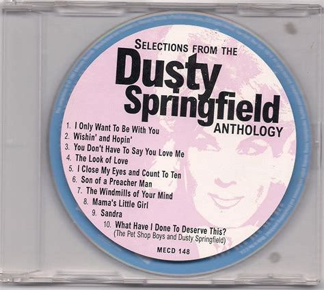 Dusty Springfield Selections From The Dusty Springfield Anthology