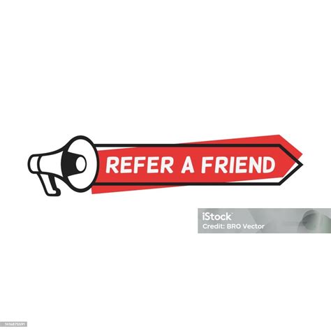 추천 프로그램 추천 소셜 마케팅 확성기로 친구 발표를 참조하십시오 음성 거품 리본 메가폰 0명에 대한 스톡 벡터 아트 및 기타 이미지 Istock