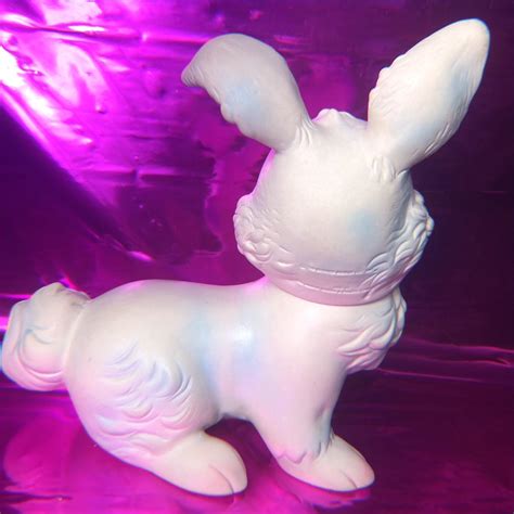 Large Rubber Face Rabbit Squeak Toy Brand Edward Depop