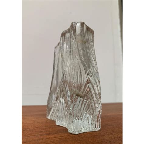 Vintage Glass Block Vase Chairish