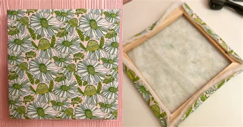How To Use Fabric To Create Canvas Wall Art Sew Daily