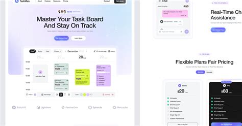 Taskman Task Manager Websites Ux And Ui Kits Ft Saas Landing Page