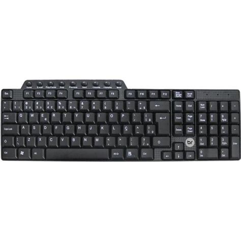 Teclado Multimidia Usb Preto Basico Bright Unidade Teclado Magazine Luiza