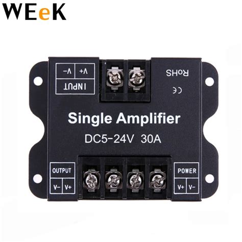 LED Amplifier DC V V V A Single Color High Speed Signal Repeater For CH Channel Dimmer