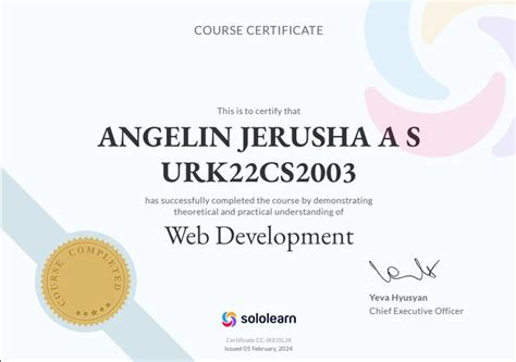 angelin jerusha on linkedin webdev sololearn