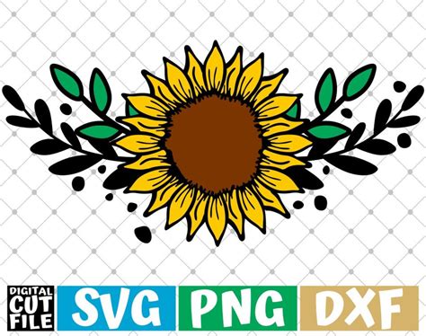 Sunflower Leaves Svg