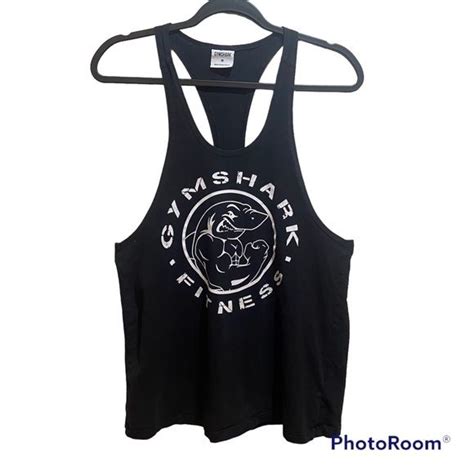 Black Gymshark Stringer Muscle Tank Top Size Medium Muscle Tank Tops