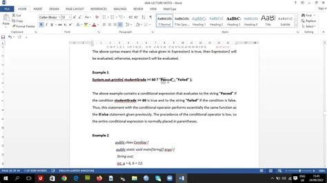 Java Conditional Operators 2 Youtube