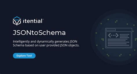 Json To Json Schema Developer Tool Itential Network Automation