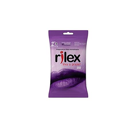 Preservativo Lubrificado Rilex Sabor Uva Shopee Brasil