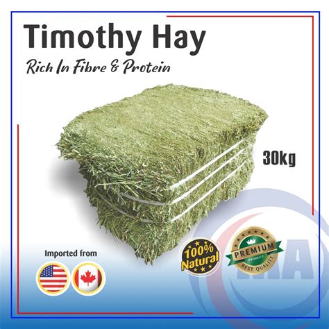 Premium Quality Timothy Lucerne Alfalfa Orchard Hay Bale 30kg