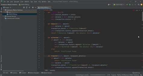 python banking atm coding brainwavematrixsolutions diya ranka