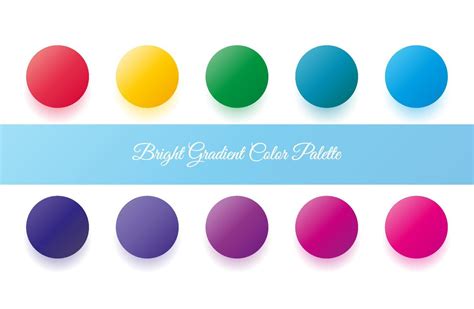Bright Gradient Color Palette 9890416 Vector Art At Vecteezy