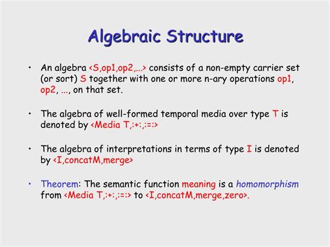 Ppt An Algebraic Theory Of Polymorphic Temporal Media Powerpoint Presentation Id4558974