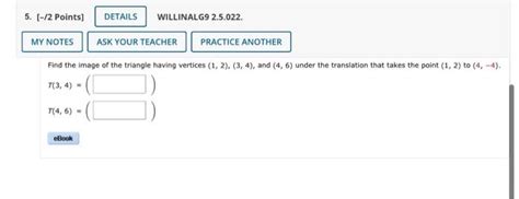 Solved Find The Image Of The Triangle Having Vertices Chegg