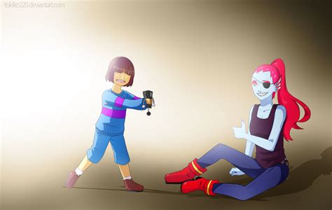 Undertale Frisk And Undyne By Tokiko220 On Deviantart