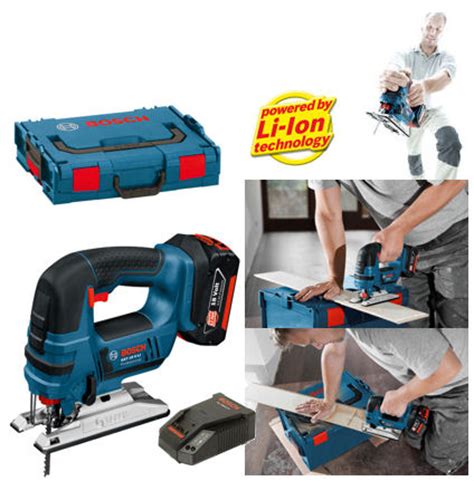 Bosch Akku Stichsäge GST 18 V LI B mit 2 Akkupacks 18 V 6 0 Ah